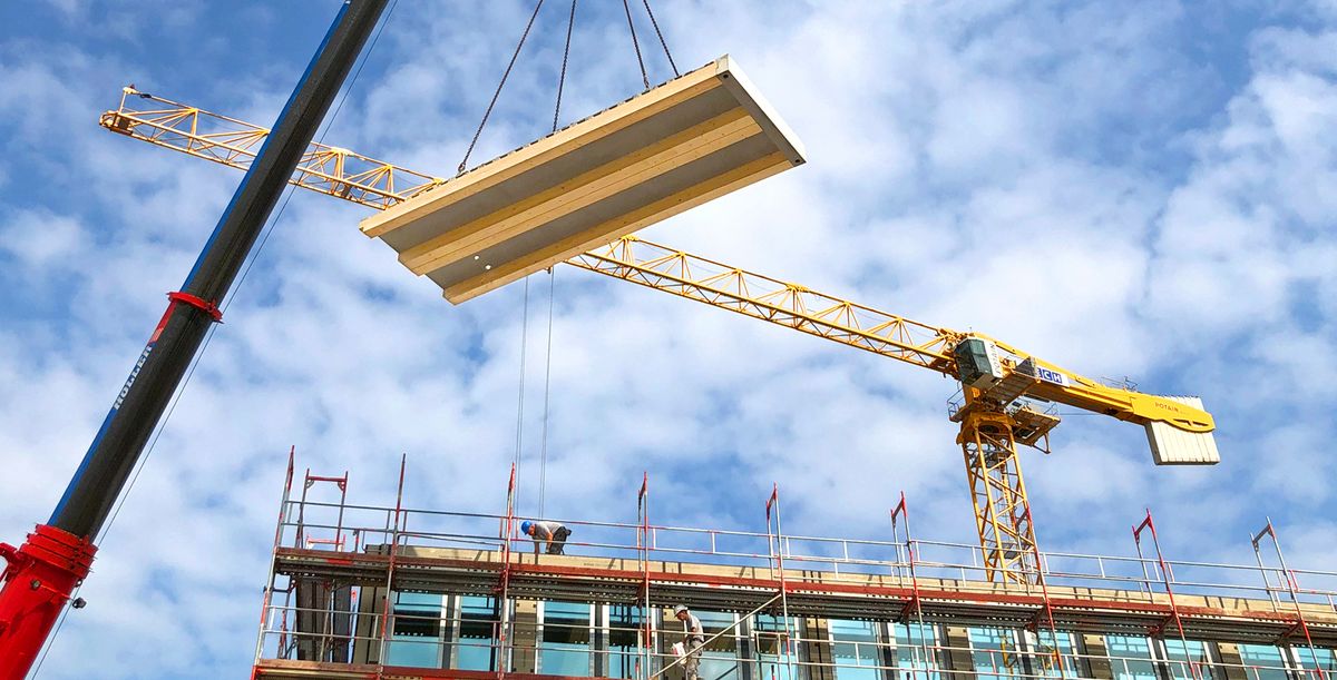 Holz-Hybrid-Bau - Nachhaltiger Systembau | Hochbau – CREE Deutschland GmbH